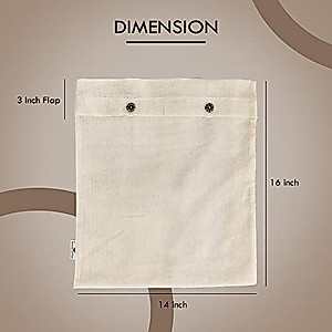 Forever Cotton Saree covers / bags for Clothing and Wardrobe Storage (Set of 9) Size 16inch by 14inch.