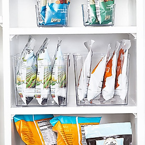 The Lakeside Collection Plastic Storage Baskets for Kitchen and Closets - Square - Set of 2