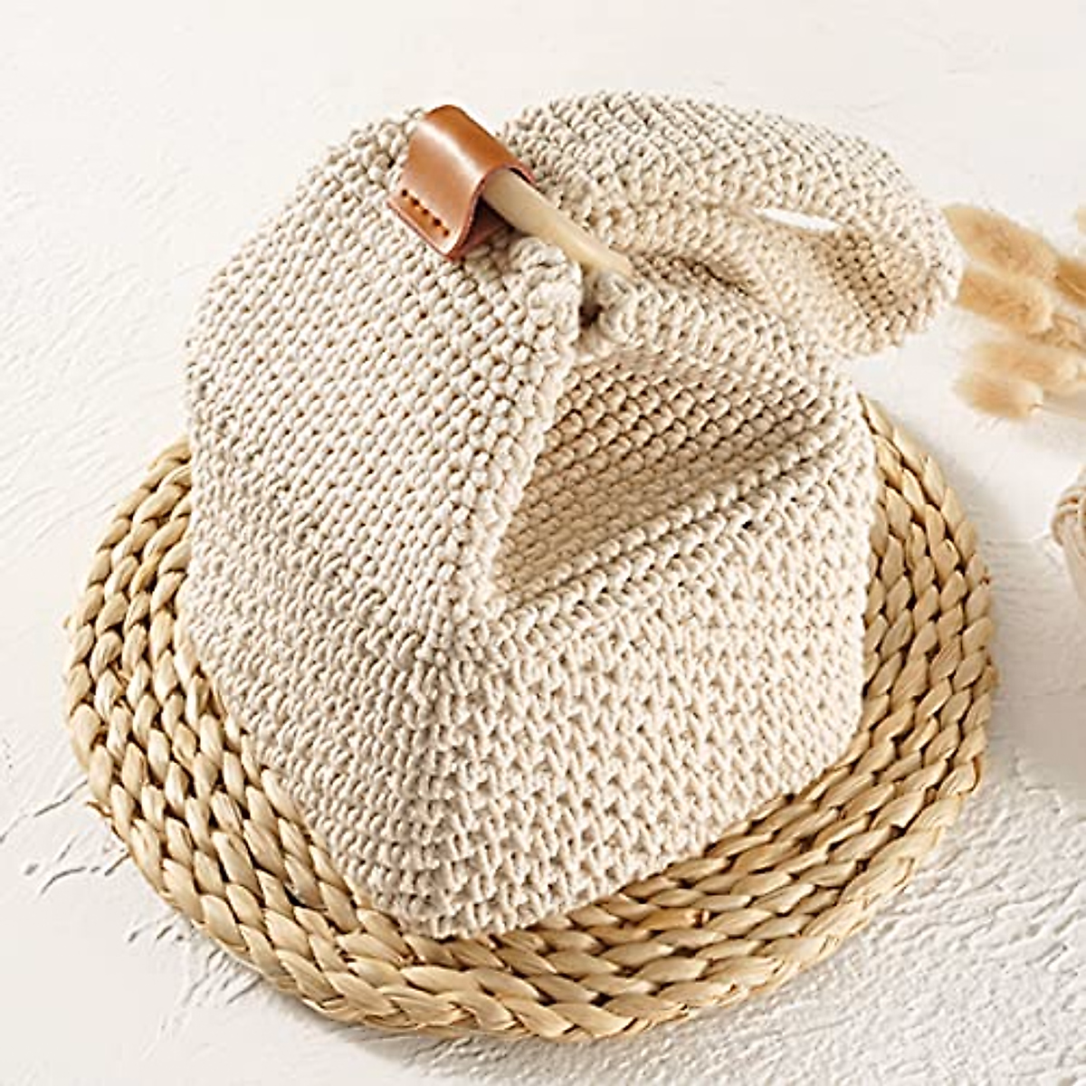 Blue Crochet Bag Hat Yarn Round Rope Yarns Cotton Twine Polyester Yarn DIY Knitting Cup Mat,Basket,Home Decor Projects 100g