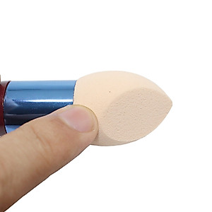 Scala Foundation Makeup Sponge Eco Blender Beauty Cosmetics Egg Puff Make Up Sponge Brush (3pcs Green+Rose+Brown)