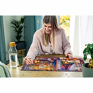 Ravensburger Cozy Bathroom Jigsaw Puzzle - 500 Piece Large Format | Adult Friendly | Unique Softclick Technology Vibrant & Glare-Free | FSC-Certified Sustainable Product