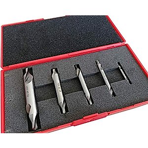5PC M2HSS Combined Center Drills Countersinks 60 Degree Angle Bit Set