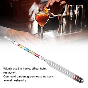 Beer Making Meter, Temperature Resistant Clear Viewing Home Brewing Hydrometer Sensitive Response 0.05 Accuracy Intuitive Display 20% Measuring Range for Home