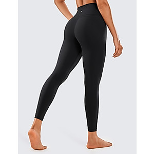 CRZ YOGA Womens Naked Feeling Workout 7/8 Yoga Leggings - 25 Inches High Waist Tight Pants Black XX-Small