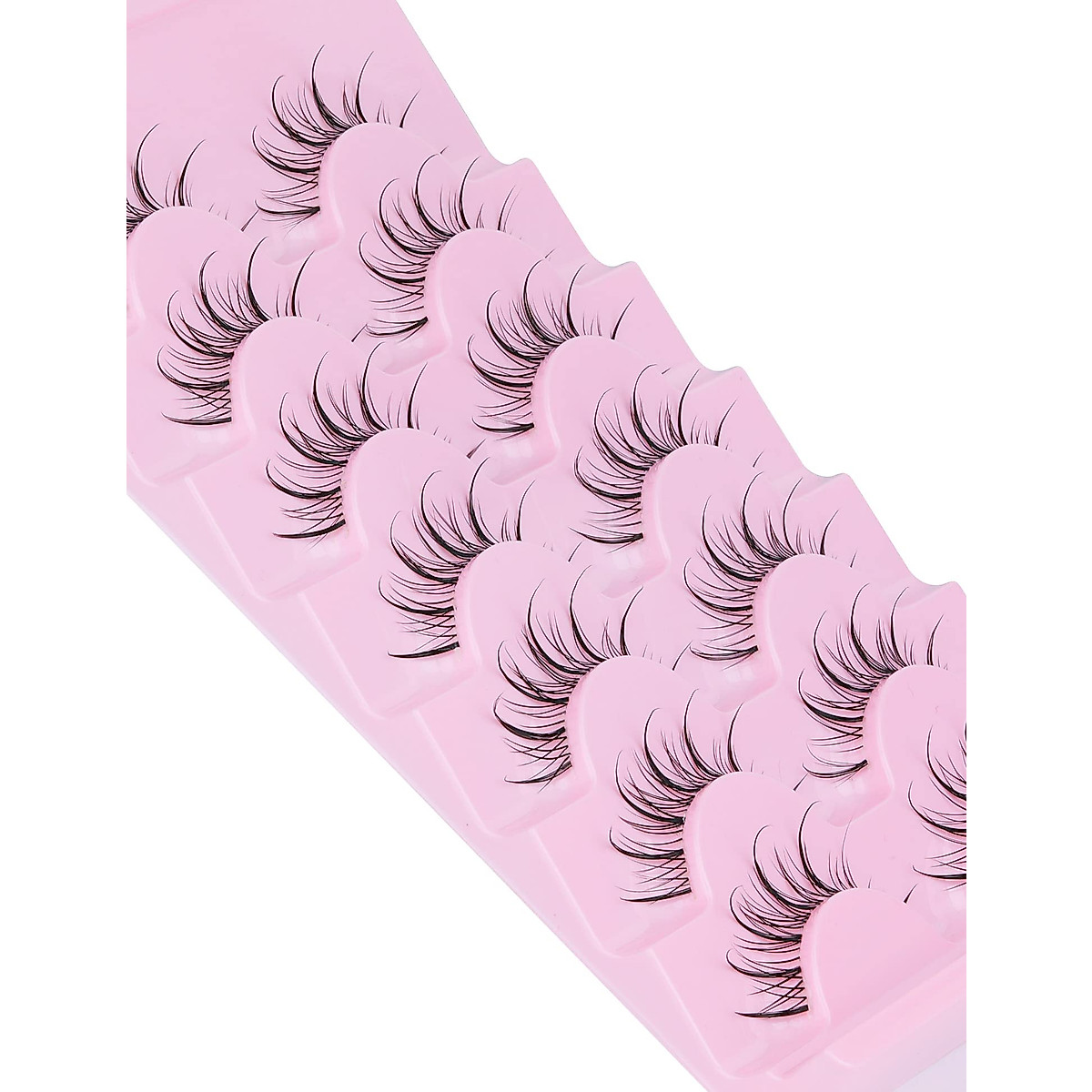 Manga Lashes Natural Look Wispy 3D Anime Manhua Lashes False Eyelashes Asian Korean Makeup Kpop Style Cosplay Lash Pack by EYDEVRO