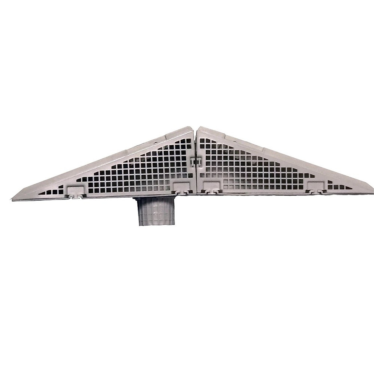 The Wedge Downspout Gutter Guard Plus for 6 inch gutters or 5 inch Gutters Includes Adapter for Oversize Gutters (4-Pack)