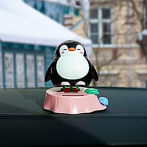 YGMONER Halloween Solar Dancing Turkey Pumpkin Base Car Dashboard Bobble Head Turkey Dancer Decorations Shaking Body