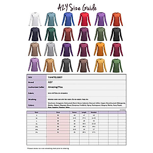 Basic Solid Soft Cotton Long Sleeve Crew Neck Top Shirts Dark Olive M