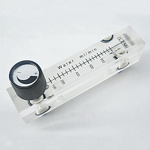 100-1000mL/min LZM-6T Acrylic Panel Water Liquid Flowmeter Rotameter with Control Valve Push in Fit 6mm Tube