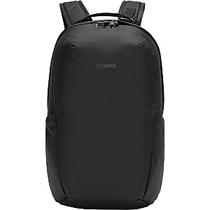 PacSafe Vibe 25 Anti Theft Travel Pack Jet Black Casual Daypack, Jet Black
