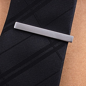 1Pcs Silver Stainless Steel Men's Tie Clip Necktie Pinch Clasp