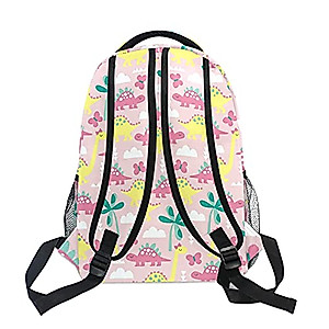 Mr.Lucien Pink Dinosaur Backpack School bag BookBag for Boys Girls 2021375
