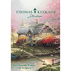 Thomas Kinkade Studios 12-Month 2023 Monthly Pocket Planner Calendar with Script