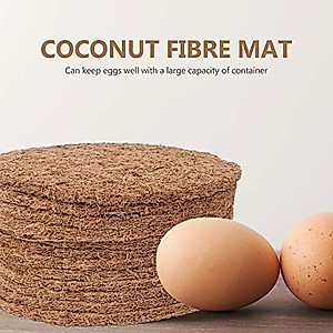 Mipcase Bird Eggs Mat- 12PCS Pigeon Bowl Coir Mat Eggs Mat, Eggs Basin Mat Nesting Pads for Bird Parrot Chicken Poutry