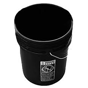 5 Gallon (20L) Plastic Buckets, 3-Pack - Black