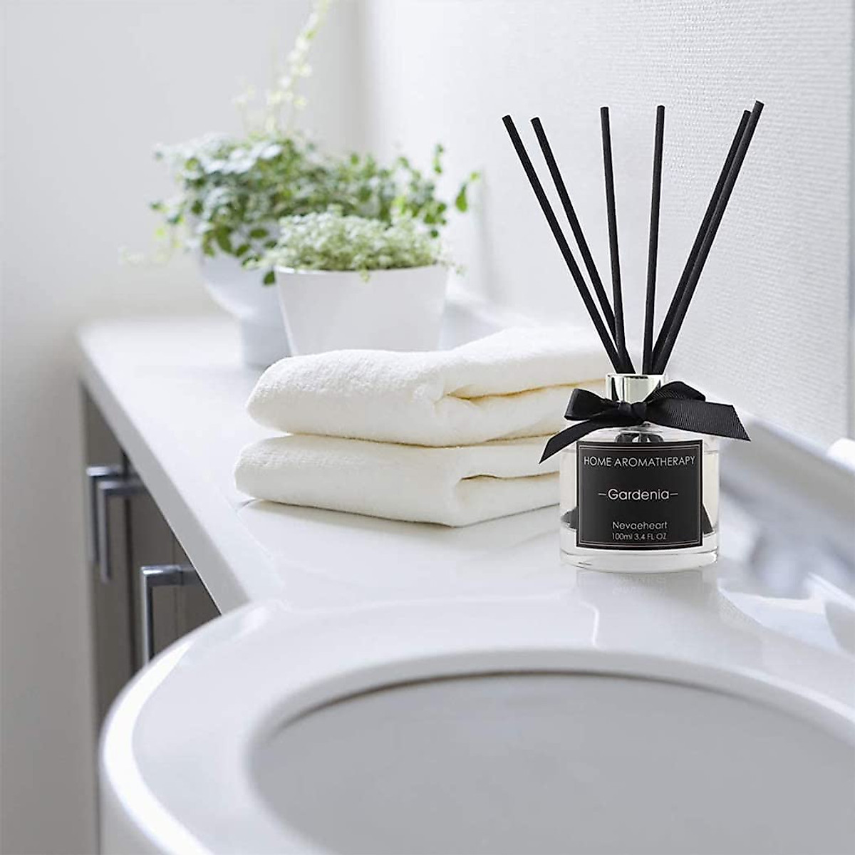 NEVAEHEART Diffuser Set,Parisian Garden Diffuser Gifts for Women,3.4oz(100ml) Diffuser with Sticks, Home Fragrance Diffuser for Living Room, Office & Bathroom Shelf