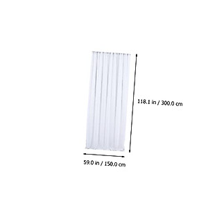 DECHOUS 1pc Chiffon Backdrop Curtain Wedding Backdrop Curtain Macrame Curtain Background Drapery Arches for Weddings White Wedding Dresses for Bride White Decor Wedding Background Drapery