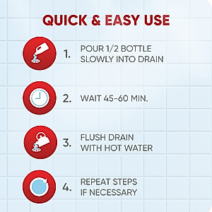 Drano Balance Drain Clog Remover and Cleaner, Non-Corrosive, Formulated Using Only Essential Ingredients, 32 Fl Oz