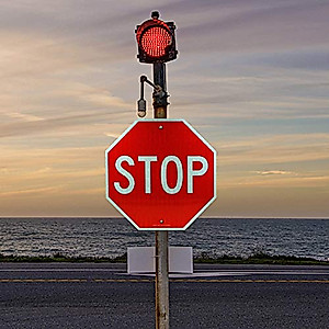 Faittoo Stop Signs, (2 Pack) 24 x 24 Inches Octagon Engineer Grade Reflective Sheeting Street Slow Warning Signs, Rust Free Aluminum, UV Protected and Waterproof, Weather Resistant, Durable Ink