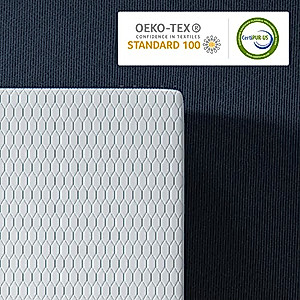 BedStory 3 Inch Queen Size Mattress Topper Memory Foam, Extra Firm Back Pain Relief Enhanced Cooling Pad, Gel Bamboo Charcoal Copper Green Tea Infused, Bed Topper Skin-Friendly CertiPUR-US Certified