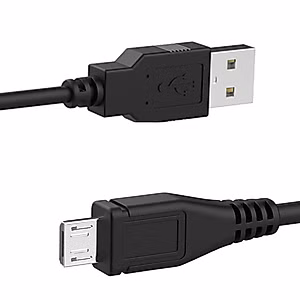 HAUZIK PS4 Controller Charger Cable, Micro USB Charging Cord for PlayStation 4, Black, 6 Foot, 2 Pack