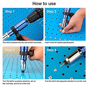 PAGOW 3/16 x 1 Inch (4.8x25mm) Flange Aluminum Blind Rivet, Large Self-Plugging Open End Decorating Fastener Nails Pop Rivets, Core Pulling Rivets Grip Pange 11/16-3/4 Inch (17.4-19mm) (60 Pcs)