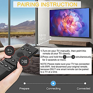 Solar Charging BN59-01357 Voice Remote Control Fit for Samsung Smart TVs, Solar Power RMCSPA1EP1 Remote Compatible with Samsung 2021 Neo LED Smart 4K Ultra HD TV, with 3 Shortcut Buttons