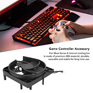Septpenta Game Internal Cooling Fan for Xbox Series S Controller, 4 Wire Power Connector, Powerful Heat Dissipation, Precisely Sized, Replacement CPU Cooling Fan