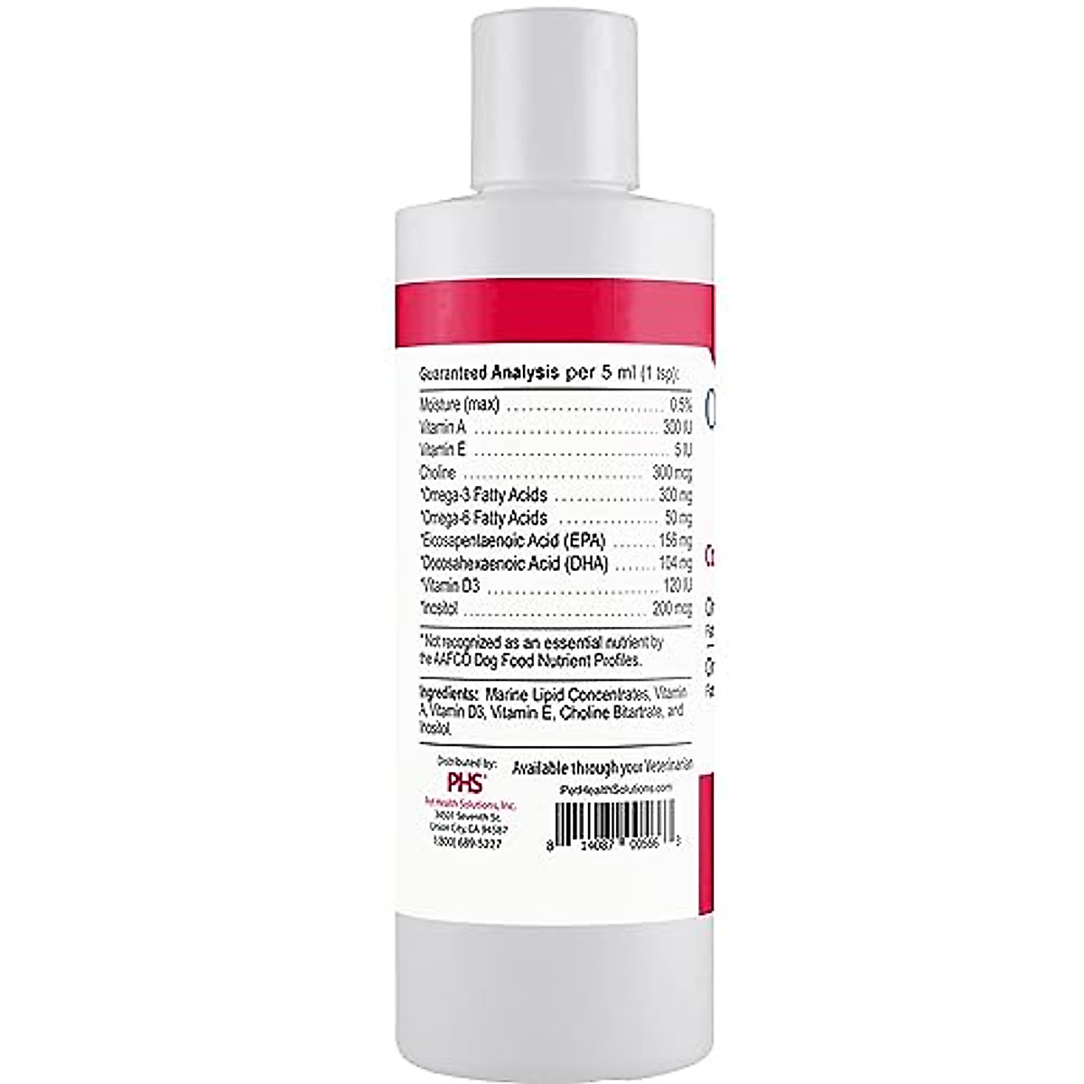 Omega-Caps ES Liquid - Vitamins, Minerals, Omega-3 Fatty Acids, Antioxidants for Dogs and Cats - 8 fl oz