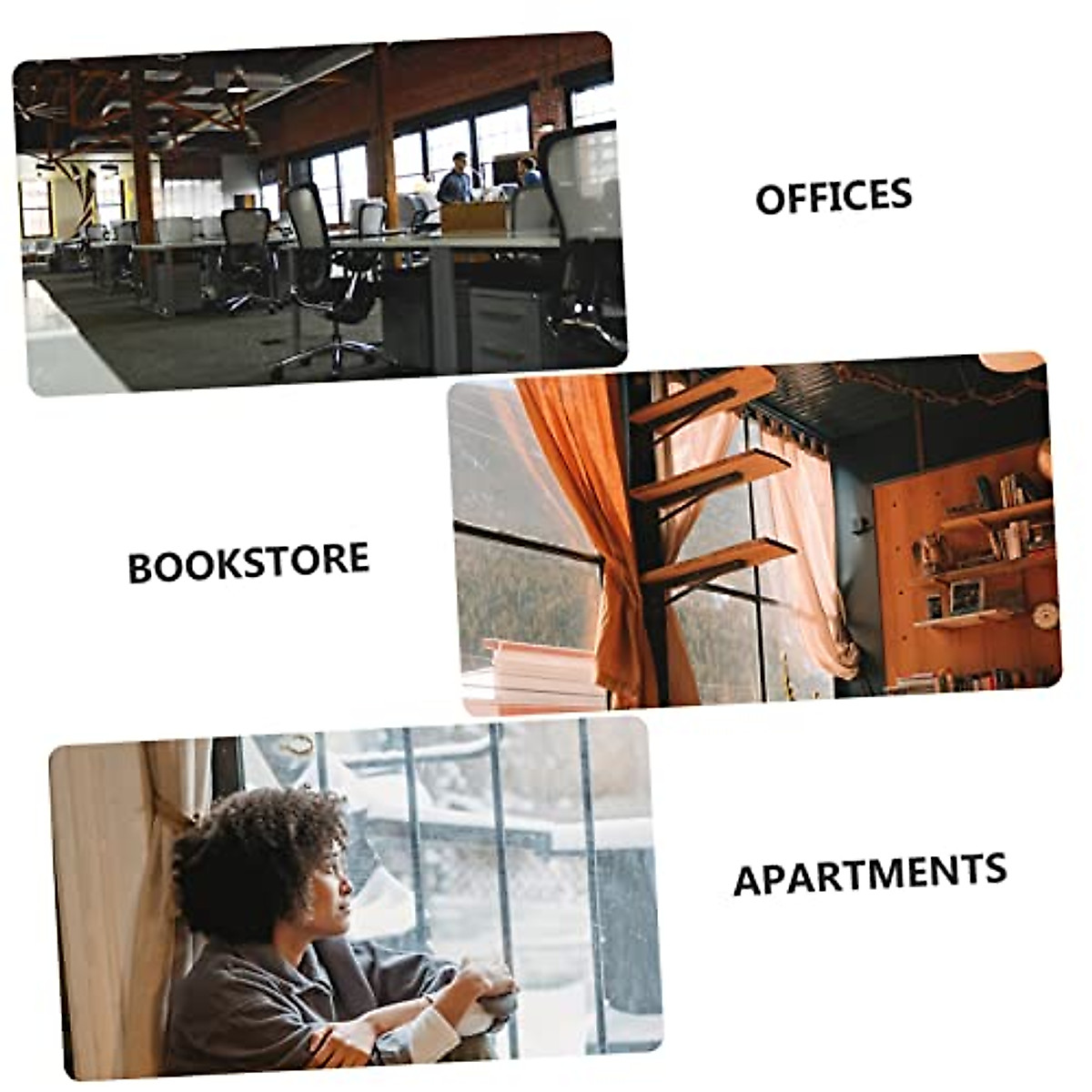 COHEALI 6pcs Curtain Fixing Accessories Shower Curtain Holders Tool Stand Metal Shower Curtain Hooks Ceiling Curtain Track Ceiling Track for Curtains Wall Mount Double Curtain Ceiling