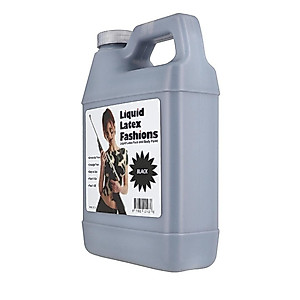 Black 32 Oz - Liquid Latex Body Paint, Ammonia Free No Odor, Easy On and Off, Cosplay Makeup, Creates Professional Monster, Zombie Arts