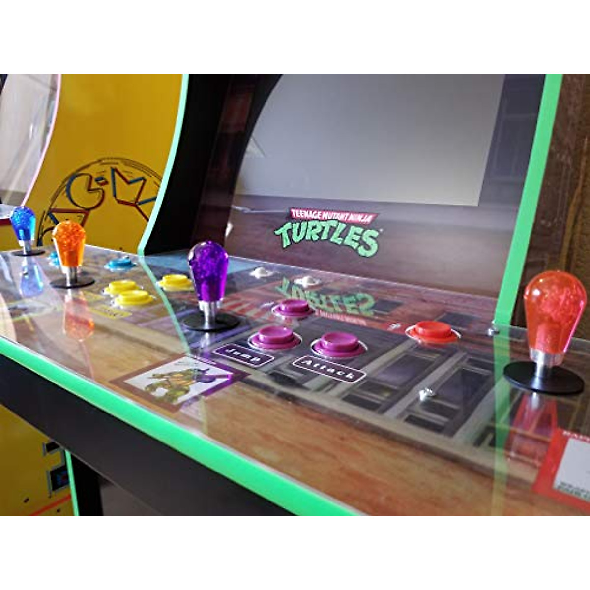 Alvatron US Style Crystal Clear Bubble Transparent Translucent Joystick Bat Top Replaces Japanese Ball Tops for Arcade1up Pacman Galaga, Legends Ultimate Arcade, Pandora's Box, Sanwa, Zippy (Purple)