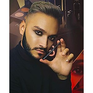 MUBA COSMETICS Eye Pencil “Ink” - Waterproof Eyeliner Pencil, Long Lasting Eye Liner Pencils for Eye Makeup - No Budge Under Eye Pencil Eyeliner, Creamy Eye Pencils, Eyeliner Pencils for Precise Finish - BLACK