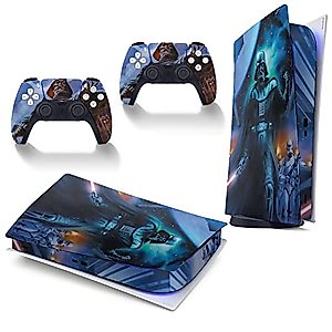 Anime Stickers for PS5 Skin Digital Edition,Playstation 5 Console and Controller,Vinyl Cover Skins Wraps Style E