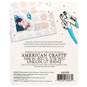 We R Memory Keepers Storage Crop-A-Dile-Eyelets and Case-Pastel (141 Pieces)