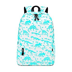 Acmebon Cool Fluorescent School Backpack for Girl and Boy Roomy Reflective Daypack White