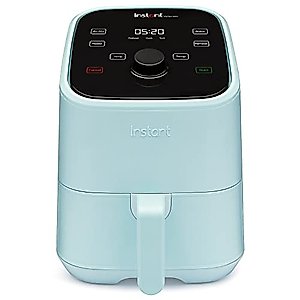 Instant 4-in-1, 2-QT Mini Air Fryer Oven Combo, From the Makers of Instant with Customizable Smart Cooking Programs, Nonstick and Dishwasher-Safe Basket, App with over 100 Recipes, Aqua