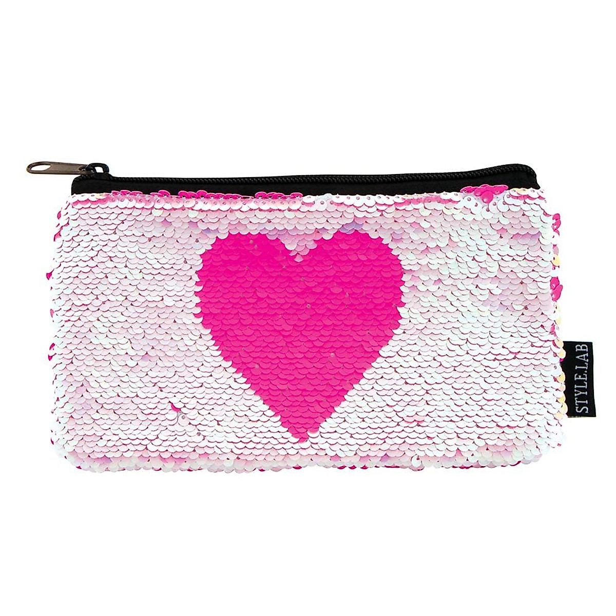 Style.Lab by Fashion Angels Magic Sequin Reveal Pouch - Pink Heart