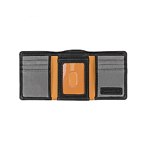 Timberland PRO Men's Leather RFID Trifold Wallet with Id Window