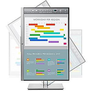 HP EliteDisplay E243i LED Display 61 cm (24") WUXGA Flat Black,Silver