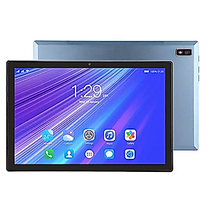 HEEPDD Tablet PC, 10 Inch Tablet Dual Cameras 2.4G 5G Octa Core Processor Dual Band 6GB 128GB for Office (US Plug)