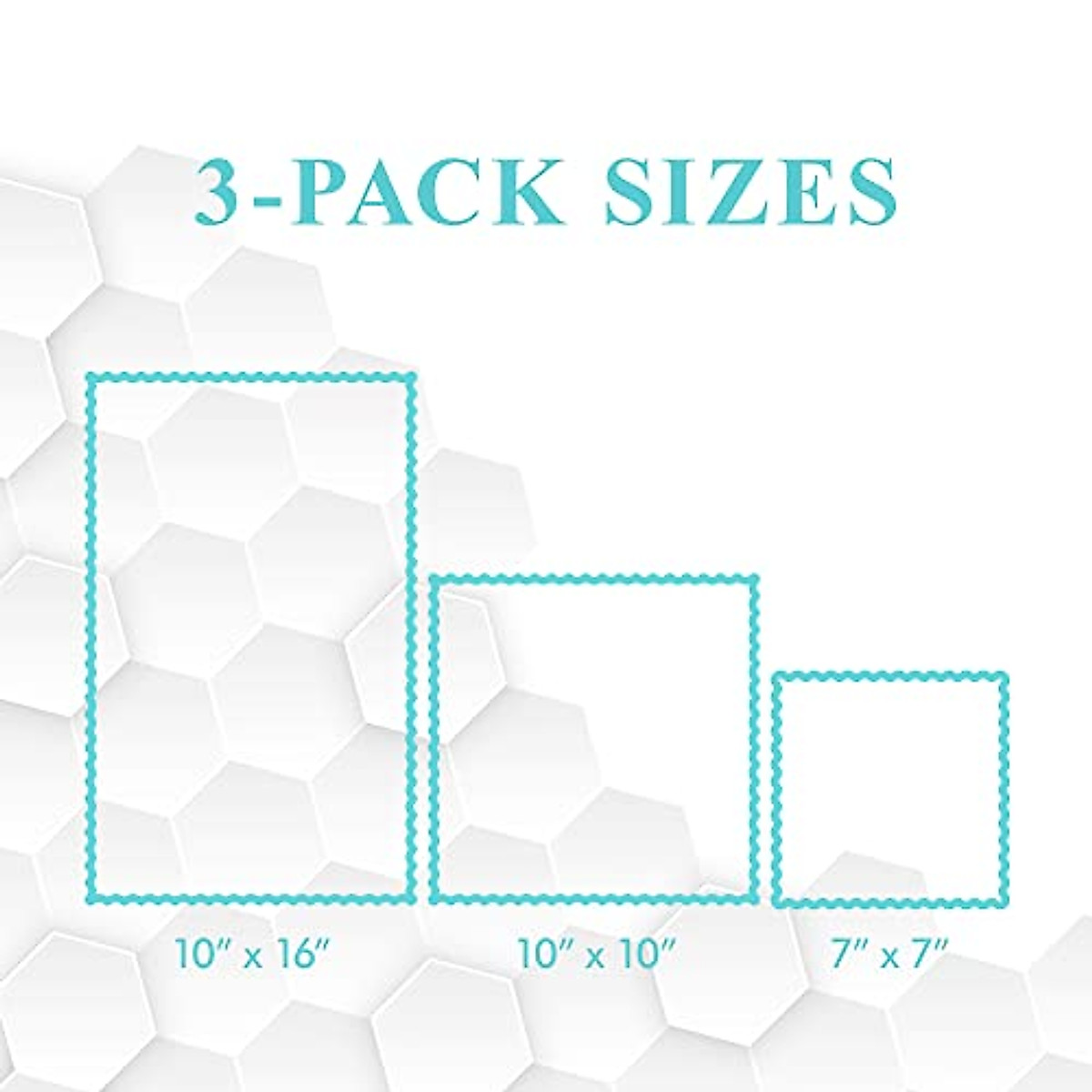 Meli Wraps - 3-Pack Reusable Beeswax Wraps for Food, Eco-Conscious Food Storage, Small, Medium and Large Food Wrap, Shells