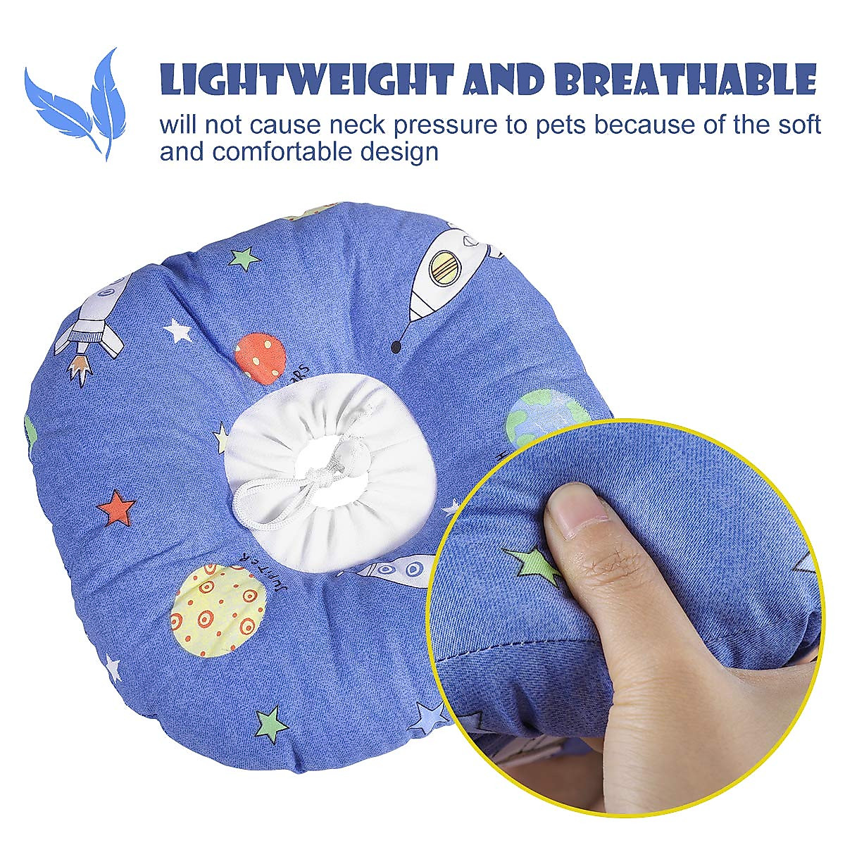 Cat Kitten Elizabeth Collar, Recovery Cone with Adjustable Soft Edge, Pet Headgear for -Bite Lick, Wound Healing Protection - Size M