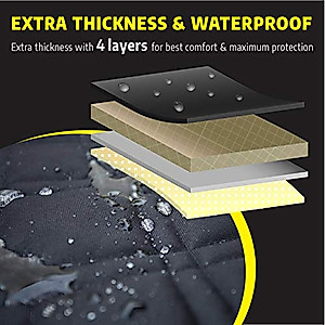 Meadowlark XL Premium Hammock Dog Car Seat Cover Back Seat, Dog Cover Car Seat Protector, Non-Slip, Dog Stuff, Anti Shock, Water Repellant, Pet Car Seat Cover for Dogs w/Seat Belt & 2 Headrest Covers