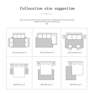 MOXIC Soft Luxury Abstract Art Living Room Area Rugs Rectangular Children Crawling Bedroom Rug Fleece Anti-Slip Carpets Nordic Modern Home Decor Mats Indoor Outdoor Runners Nursery 8' X 10'