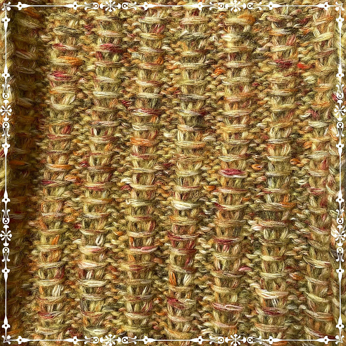 Cotton Alpaca Tweed Alpaca Yarn for Crocheting, 4 Skeins, 588Yds/200G, Free Patterns - Tweed Yarn for Knitting - 3 DK Light Worsted Weight - Pear Green