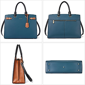 BOSTANTEN Briefcase for Women 15.6 Inch Genuine Leather Laptop Briefcase Shoulder Work Tote Bag Purse