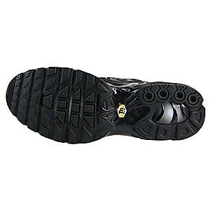Nike Men's Air Max Plus Tuned 1 Fabric Trainer Shoes (10 D(M) US) Black/Black/Black