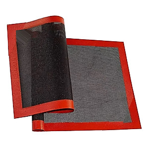 2 Pcs Baking Mat, 30x40cm Perforated Silicone Fiberglass Mat Biscuit Baking Pastry Baking Pan Mat Oven Liner Pad