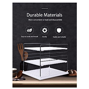 Kitchen Wrap Organizer Rack, Adjustable Aluminum Foil Organization,Storage Box Organizer for Pantry Wrap Holder for Sandwich Bags, Plastic Wrap,Snack and Box, Desk File Organizer(Black)